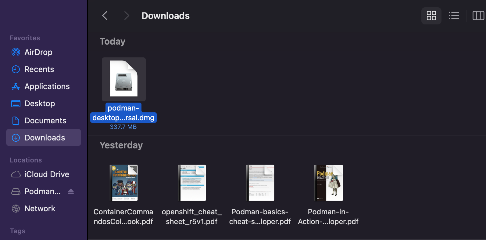 MacOS Podman Desktop